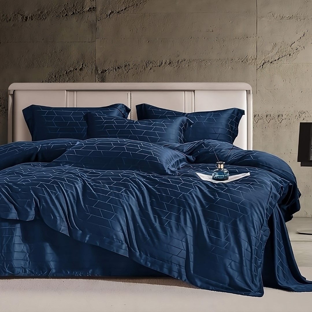 Brick Deep Ocean - Premium Bedding Set (TENCEL™ Lyocell) | Sleep ...