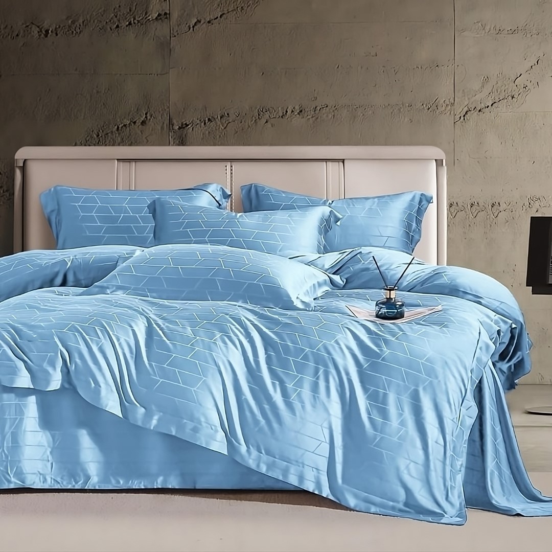 Brick Sky Blue - Premium Bedding Set (TENCEL™ Lyocell) | Sleep Project ...