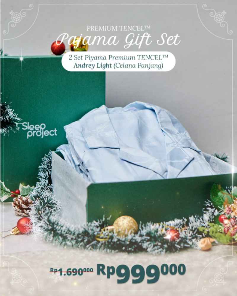 CHRISTMAS HAMPERS Natal Premium TENCEL™ Piyama Gift Set Hampers | Sleep ...