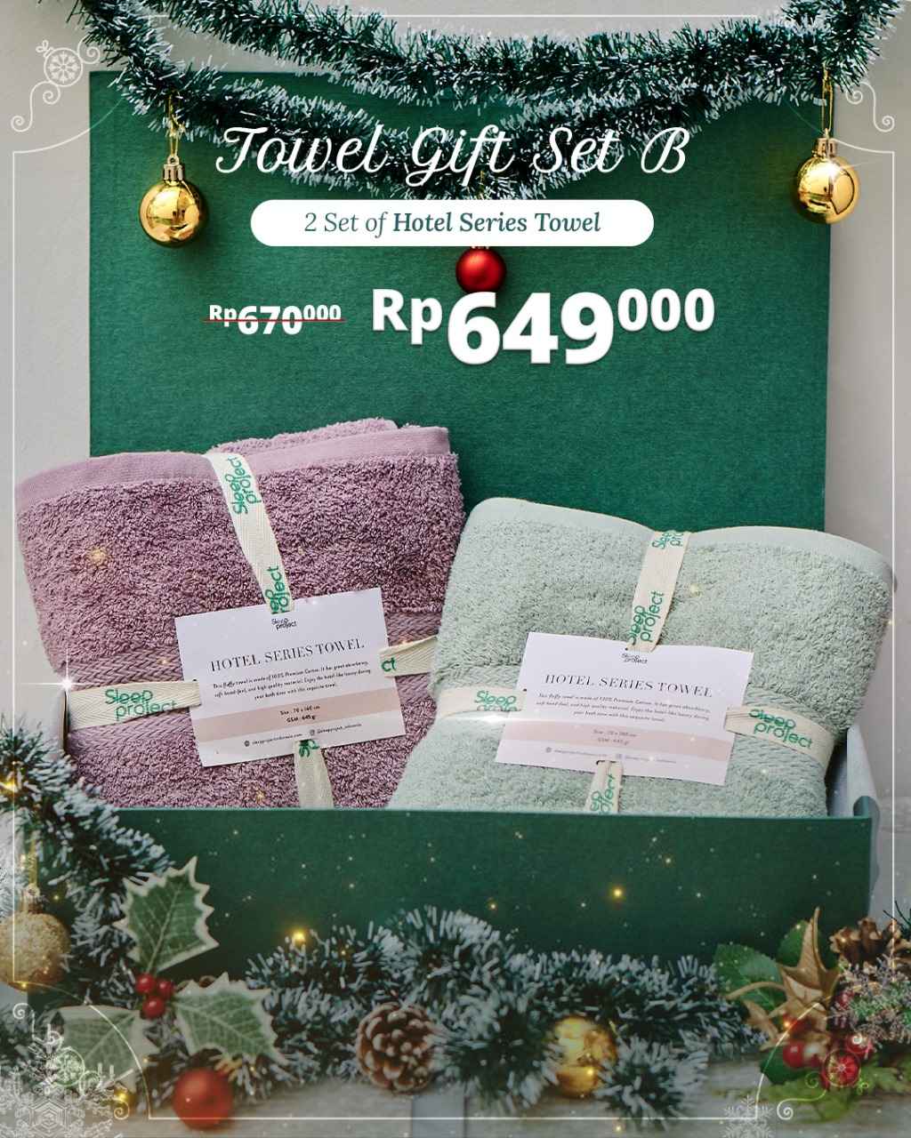 CHRISTMAS HAMPERS Natal Towel Gift Set B (Hotel Series) Hampers | Sleep ...