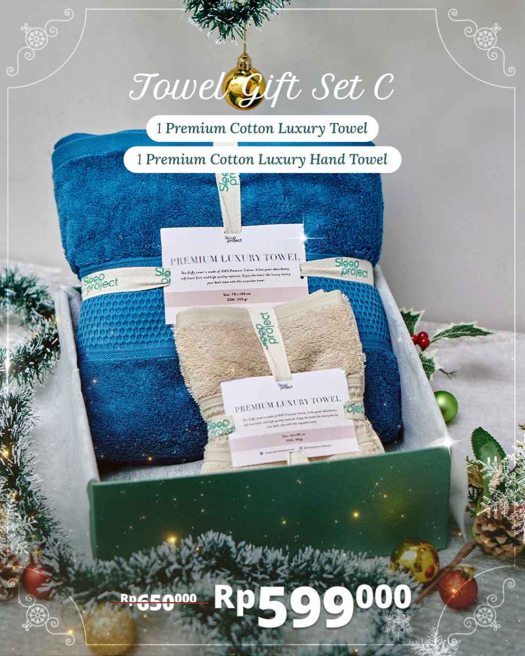 Ramadan Hampers - Gift Set 10 (Premium Towel & Hand Towel) | Sleep ...