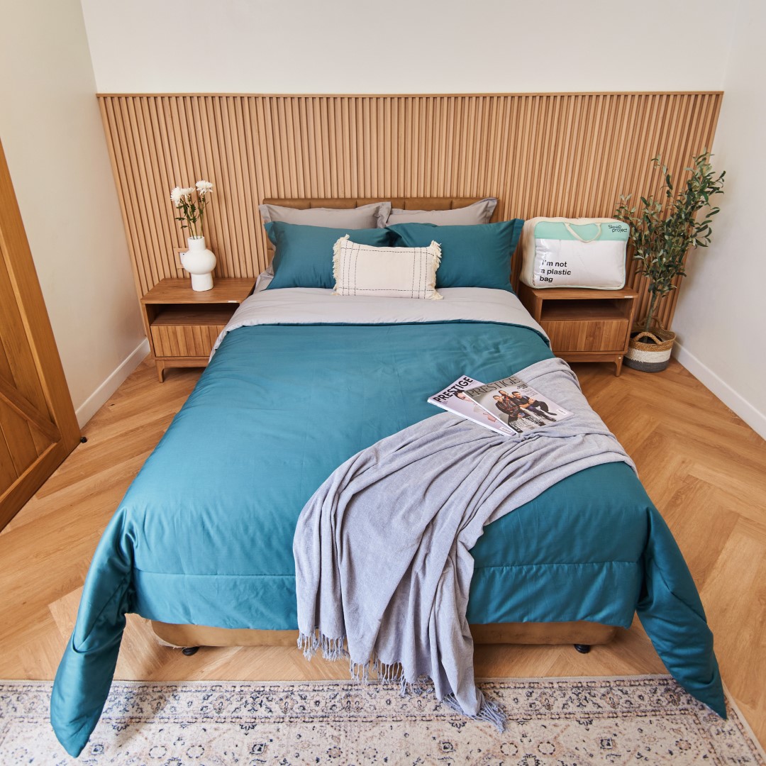 Emerald & Silver - Premium Cotton Plain Bedding Set | Sleep Project ...