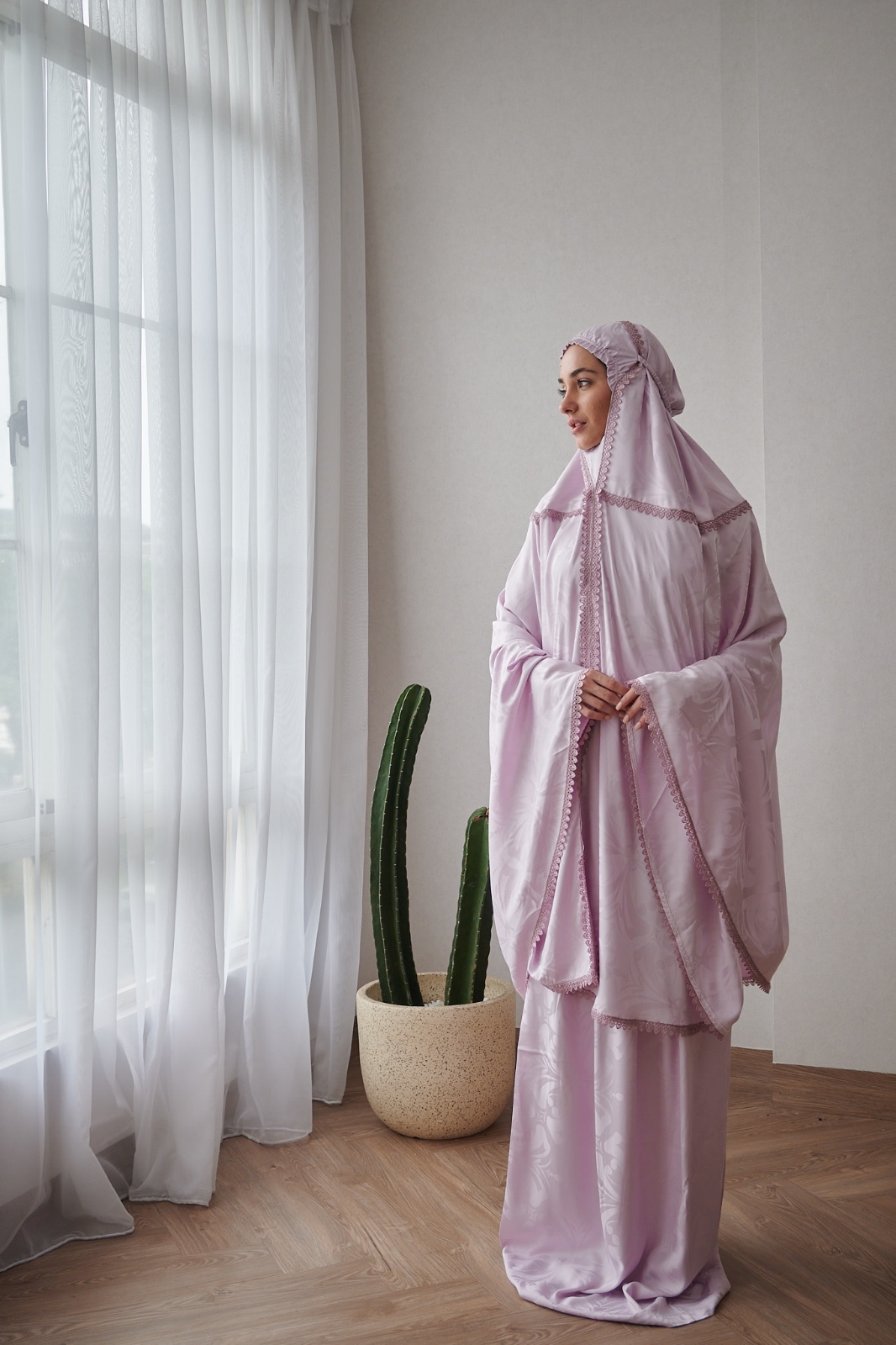 SLEEP PROJECT Mukena Sholat Premium TENCEL - Lilac Asrin | Sleep ...
