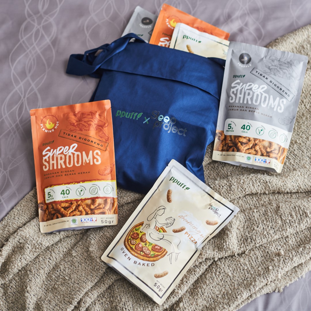 Sleep Project X ppuff! Bundling Snack Sehat & Cotton Tote Bag | Sleep ...