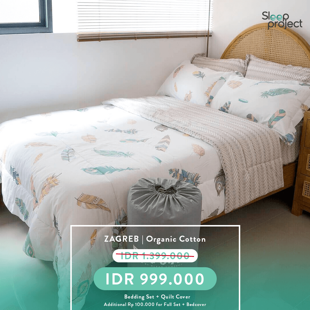 Zagreb - Organic Cotton Bedding Set | Sleep Project Indonesia